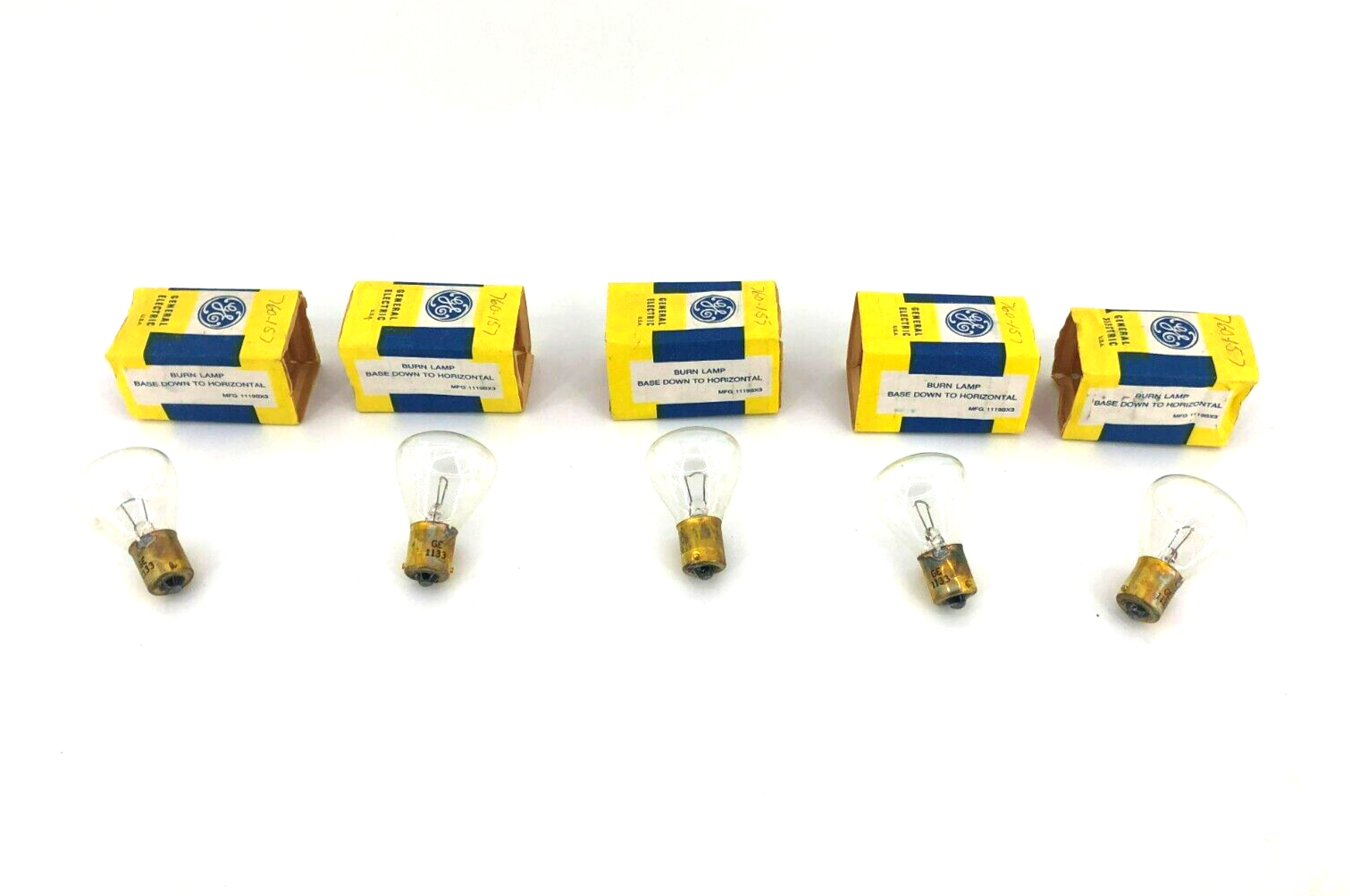 Lot of 5 New GE 1119BX3 Horizontal Burn Lamps | eBay