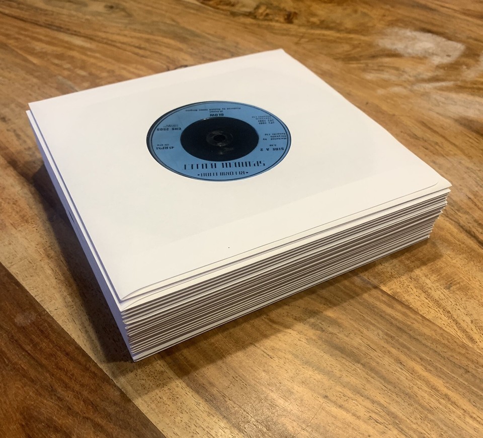 1980s RECORD COLLECTION STARTER BOX 20 X 7” VINYL RECORDS 80s PLAIN ...