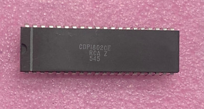 RCA CDP1802CE 8-bit microprocessor integrated circuit 40 pin dip date ...