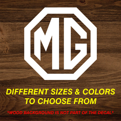 MG Octagon Vinyl Decal Sticker Many Sizes Colors Free Shipping British ...
