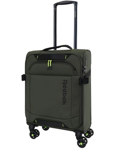 Reebok Soft Shell Suitcase Cabin 54cm - Khaki | eBay