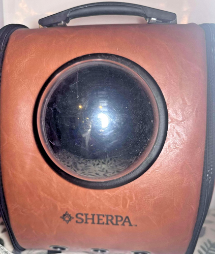 Sherpa Cat Travel Backpack Carrier Bubble Window Ventilated Pet Bag for ...