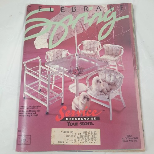 Service Merchandise Catalog Celebrate Spring 1986 Celebration store ...