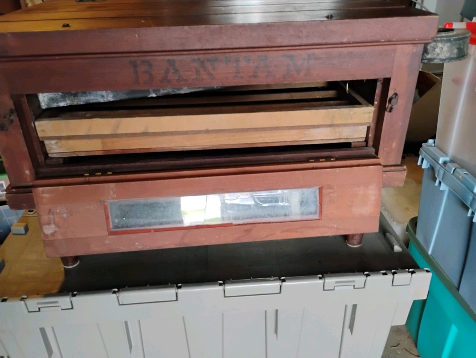 RARE ANTIQUE BUCKEYE BANTAM NO 11536 TABLETOP EGG INCUBATOR SPRINGFIELD ...