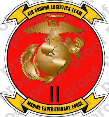 STICKER USMC UNIT 2ND MARINE EXPEDITIONARY FORCE ooo USMC Lisc# 20187 ...