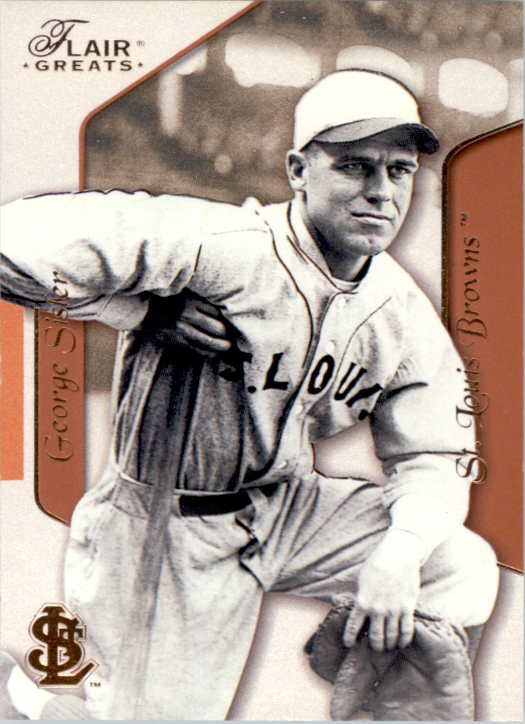 2003 Flair Greats #74 George Sisler St. Louis Browns | eBay