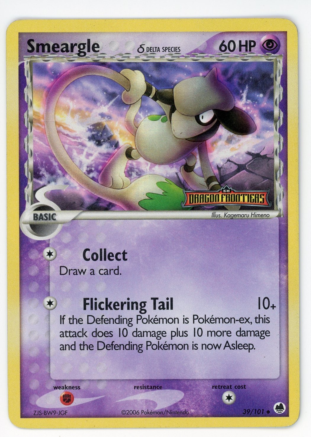 Pokemon Card Smeargle 39/101 Reverse Holo EX Dragon Frontiers EX | eBay