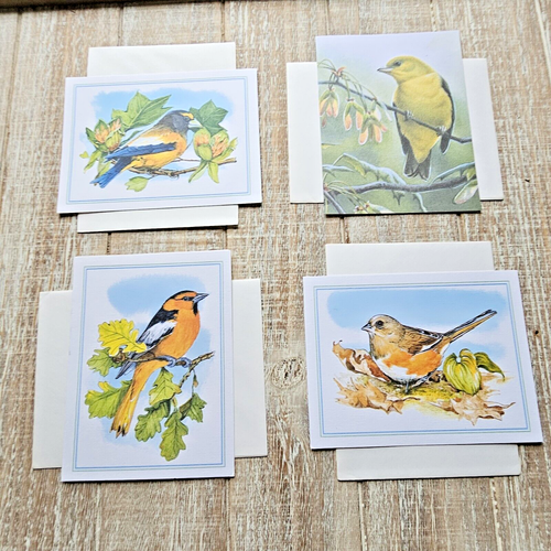 Ron Schreiner Birds Blank Note Cards 4 Piece Lot 4x5.5 with Envelopes ...
