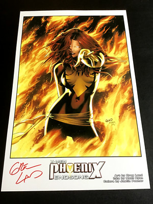 MARVEL PHOENIX SIGNED By GREG LAND Art Print TERRIFIC CON 2023 | eBay
