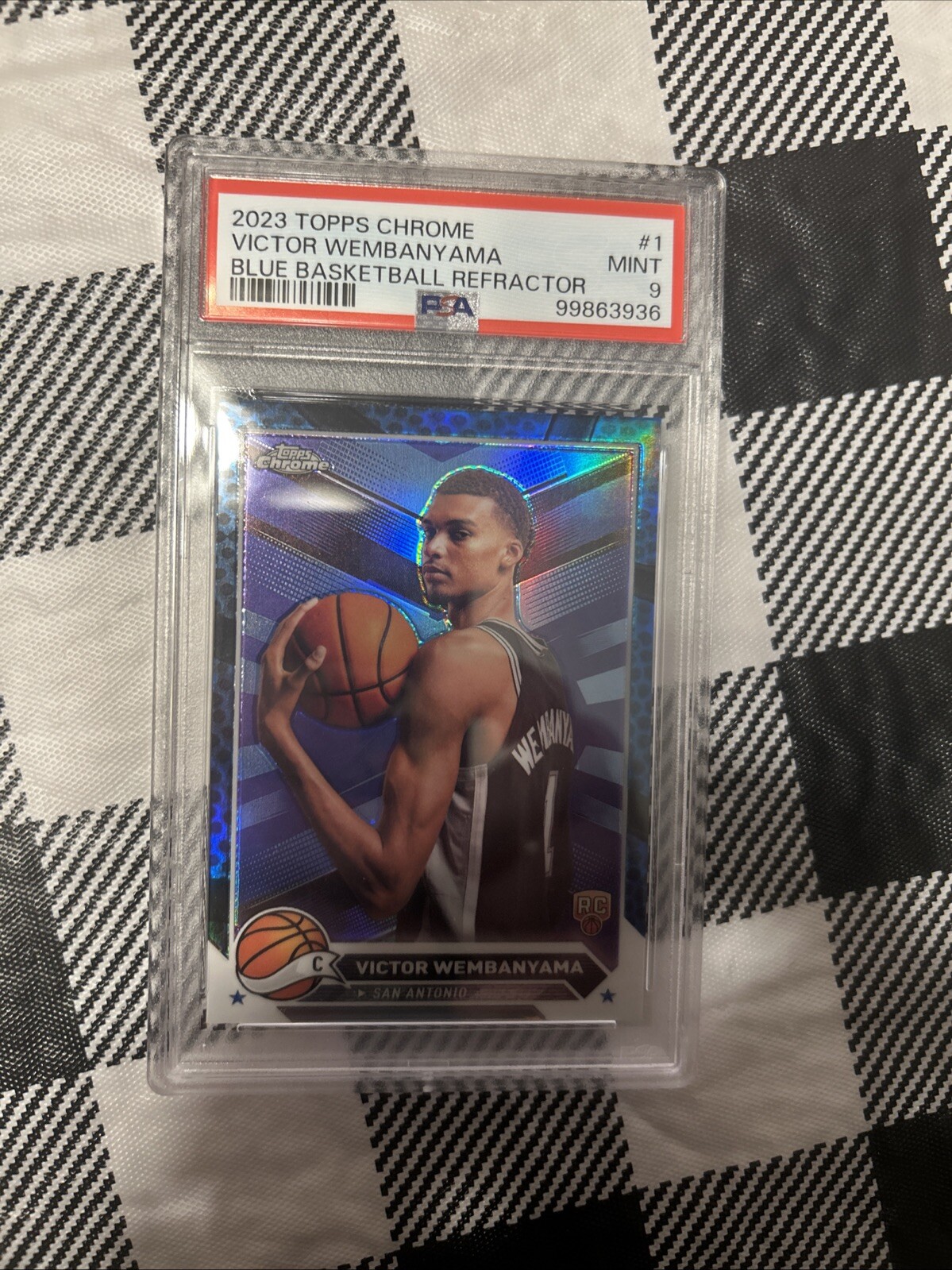 2023-24 Topps Chrome - Blue Basketball Refractor #1 Victor Wembanyama ...