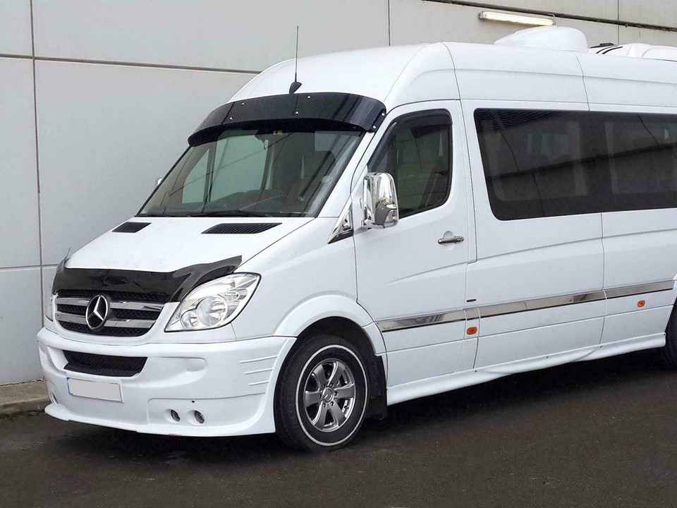 MERCEDES SPRINTER 2006-13 BONNET BUG WIND STONE DEFLECTOR GUARD ...