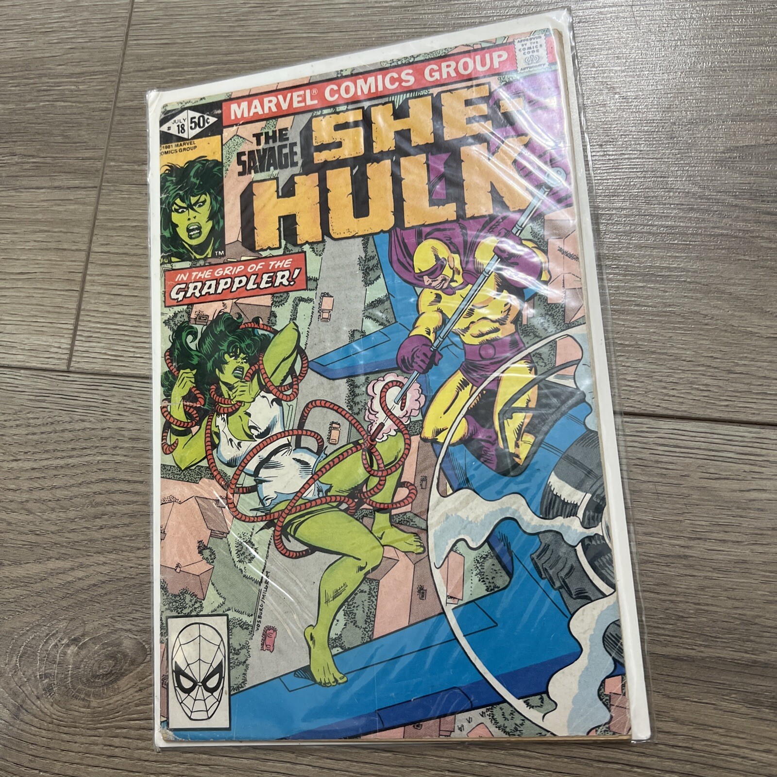 1981 MARVEL SAVAGE SHE-HULK #18 1ST APPEARANCE OF GRAPPLER NEWSSTAND ...