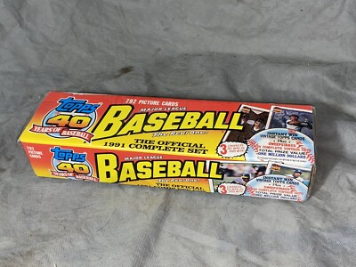 1991 Topps Baseball Card Complete Set Factory Sealed Sports 792 Mint ...