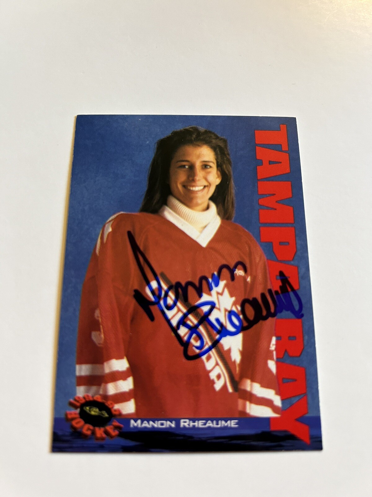 Manon Rheaume Signed 1994/95 Classic Hockey Card # 120 | eBay