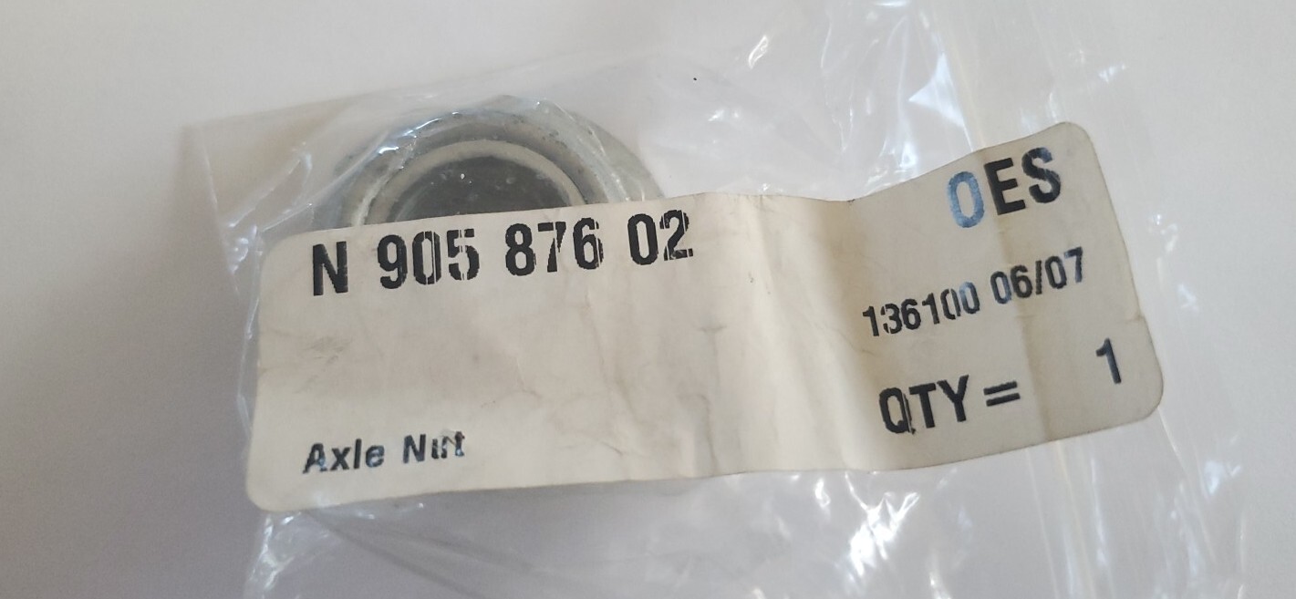 NEW Genuine OEM Axle Nut For VW/Audi N90587602 FREE SHIPPING | eBay