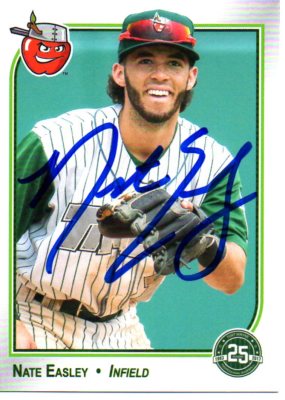 Nate Easley 2017 Fort Wayne Tin Caps Signed Card | eBay