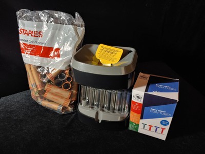 Magnif Coin Sorter Battery Motorized w/Coin Wrappers & Tubes | eBay