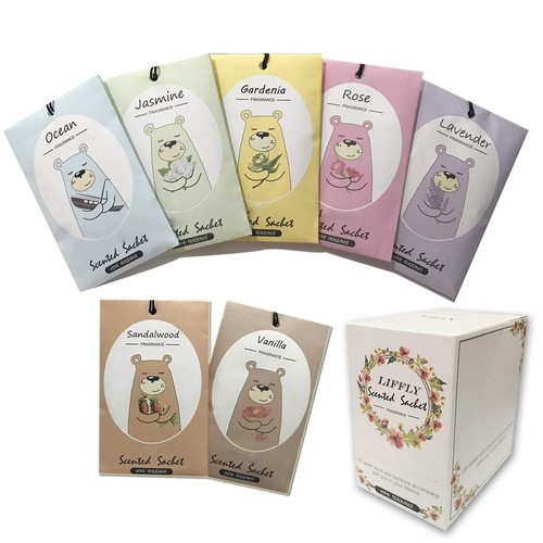 14 Packs Scented Sachets for Drawers and Closets Lavender, Rose ...