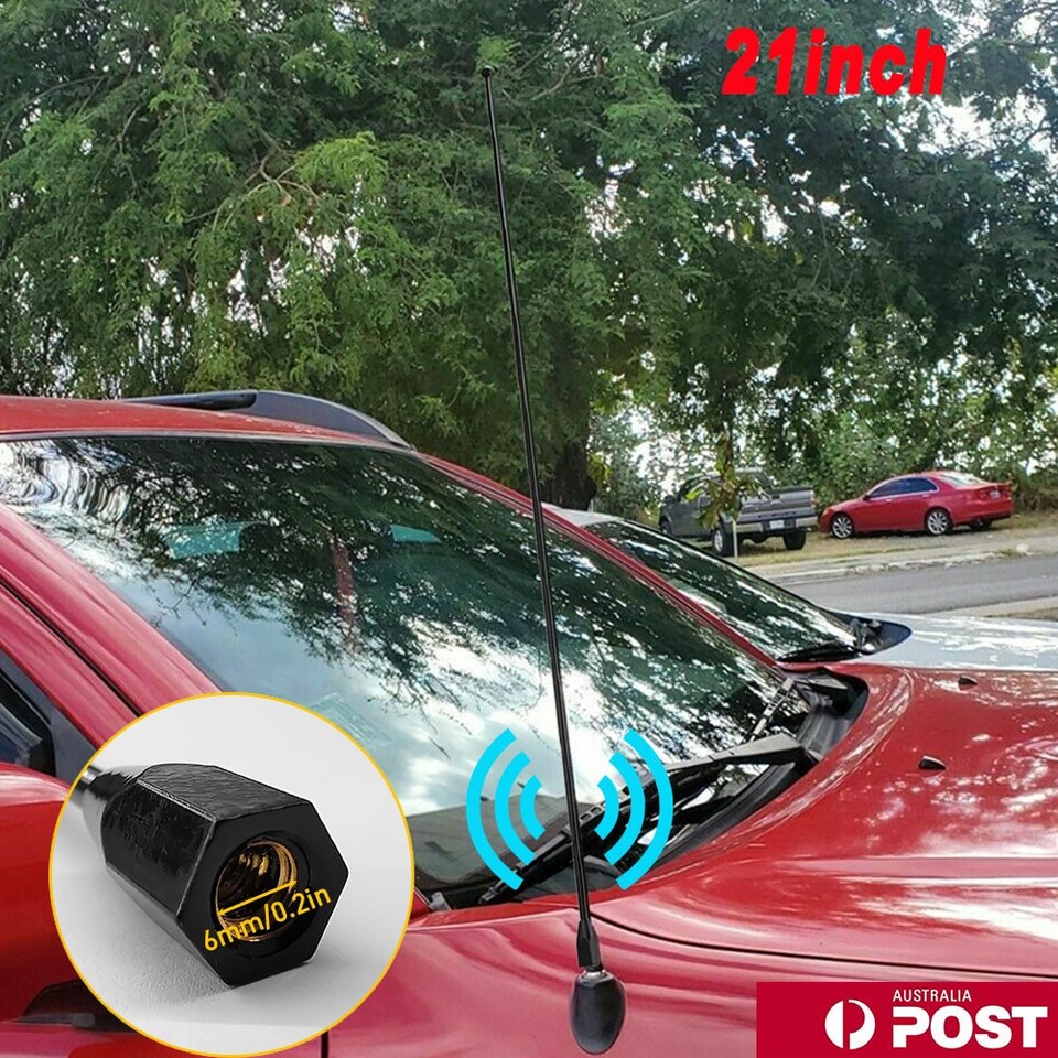 Car Radio Stereo 21" Stereo Antenna FM AM Long Aerial Patch Auto For ...