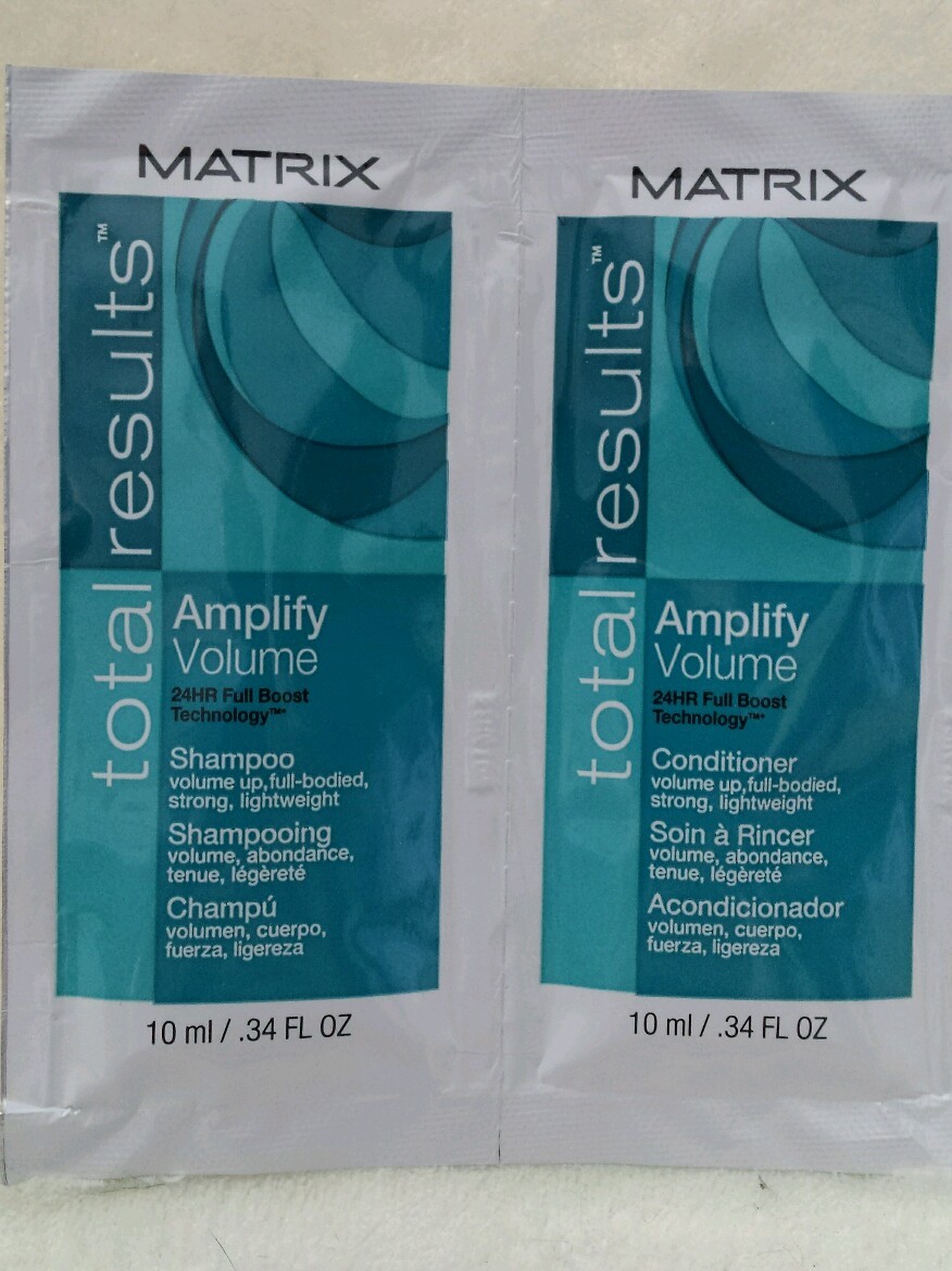 Matrix Total Results Travel/Sample Shampoo/Conditioner .34 fl oz each ...