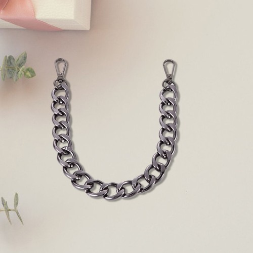 40cm Punk Metal Thick Chain Bag Shoulder Strap DIY Handbag Handles ...