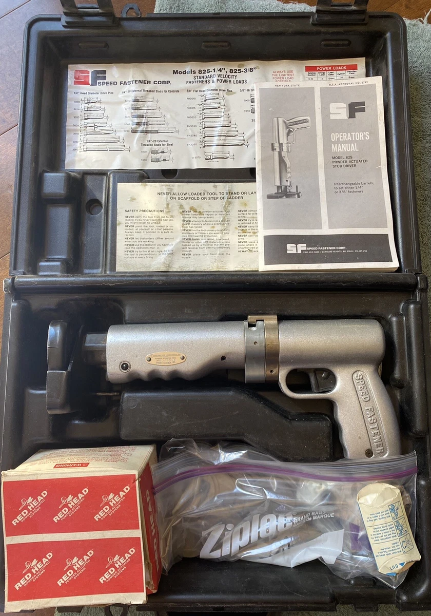 Ramset Powder Actuated .22 Cal Powder Nail Gun With Silencer - Includes ...
