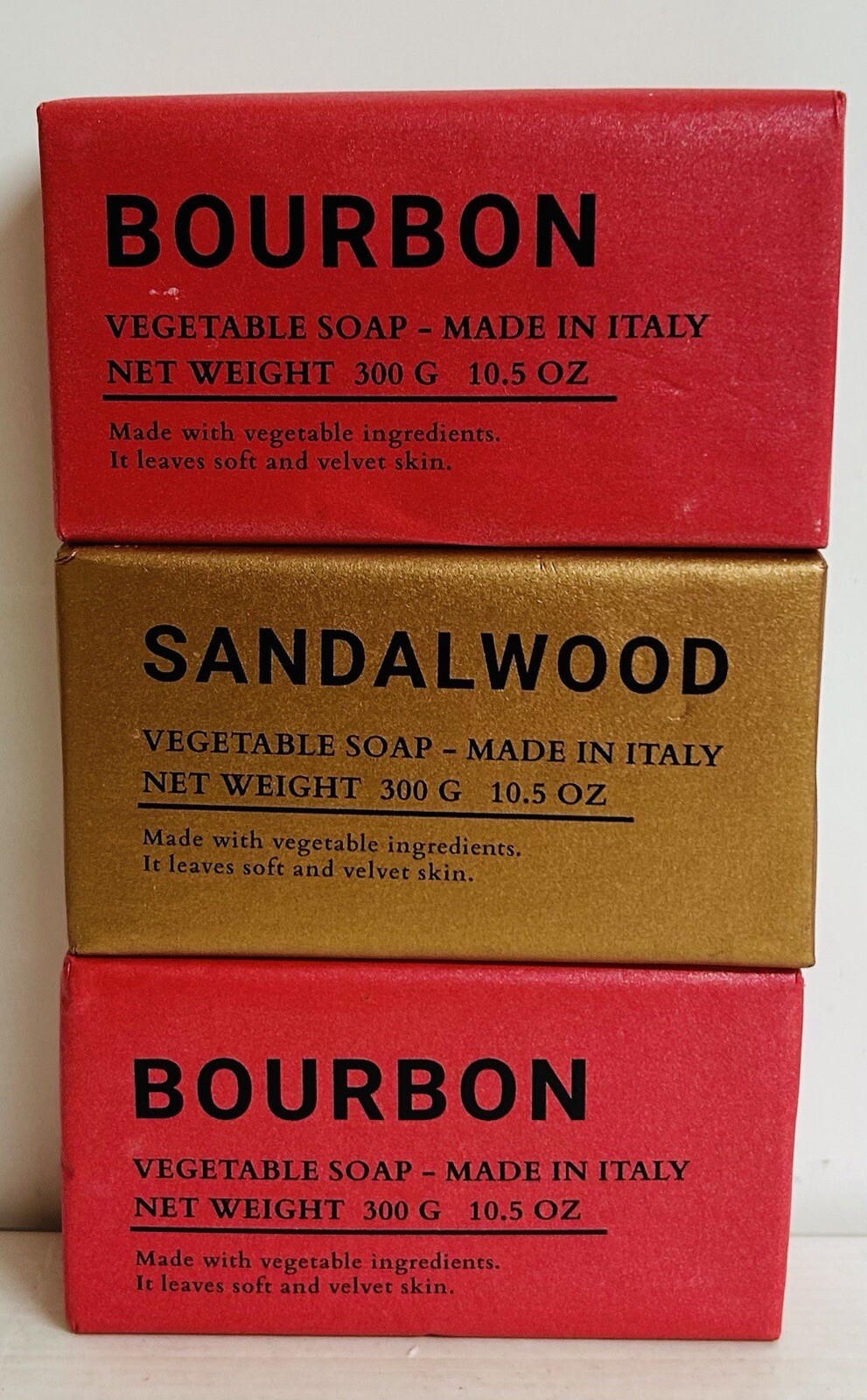 Alchimia ~ Bourbon & Sandalwood Vegetable Bar Soap For Men 10.5 oz Each ...