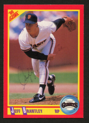 Jeff Brantley #371 signed autograph auto 1990 Score Baseball Trading ...