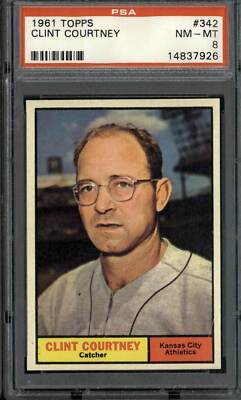 1961 Topps #342 Clint Courtney - PSA 8 | eBay