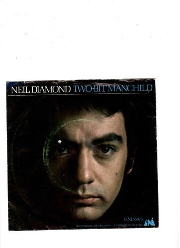 RARE RED WAX PROMO-NEIL DIAMOND-TWO-BIT MAN CHILD/SAME FLIP-W/ PIC ...