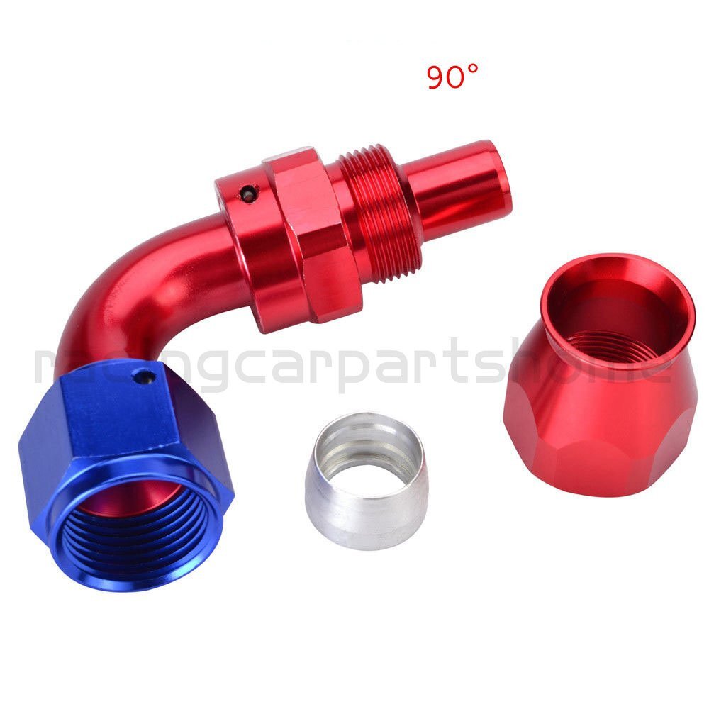 20FT AN6 -6AN AN-6 3/8 Fitting Stainless Steel Braided Oil Fuel Hose ...