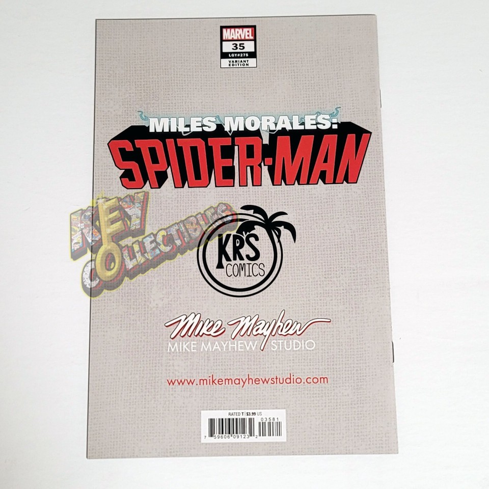 Miles Morales Spider-Man #35 Signed Mike Mayhew Black Variant - BLUE ...