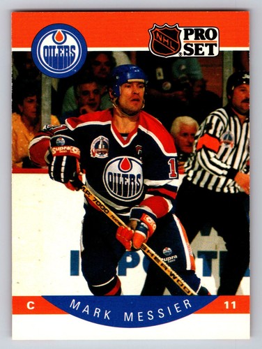 1990-91 Pro Set #91 Mark Messier Edmonton Oilers | eBay