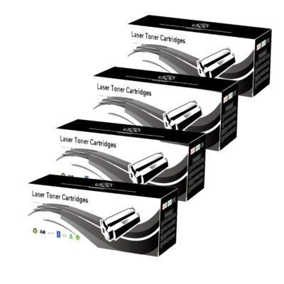 4 x Black Toner Cartridges Non OEM Alternative For Lexmark E460X21E ...