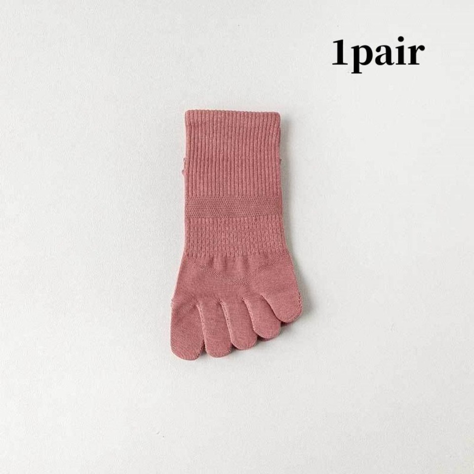 1 Pair with Separate Fingers Five Fingers Socks Cotton Women's Socks ...
