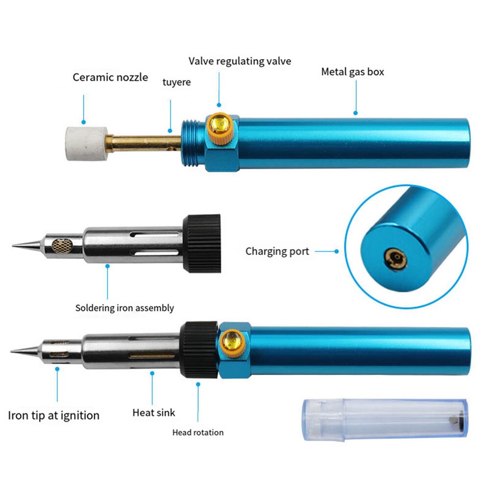 Portable Cordless Torch Gas Soldering Iron Pen Type Burner Welding ...