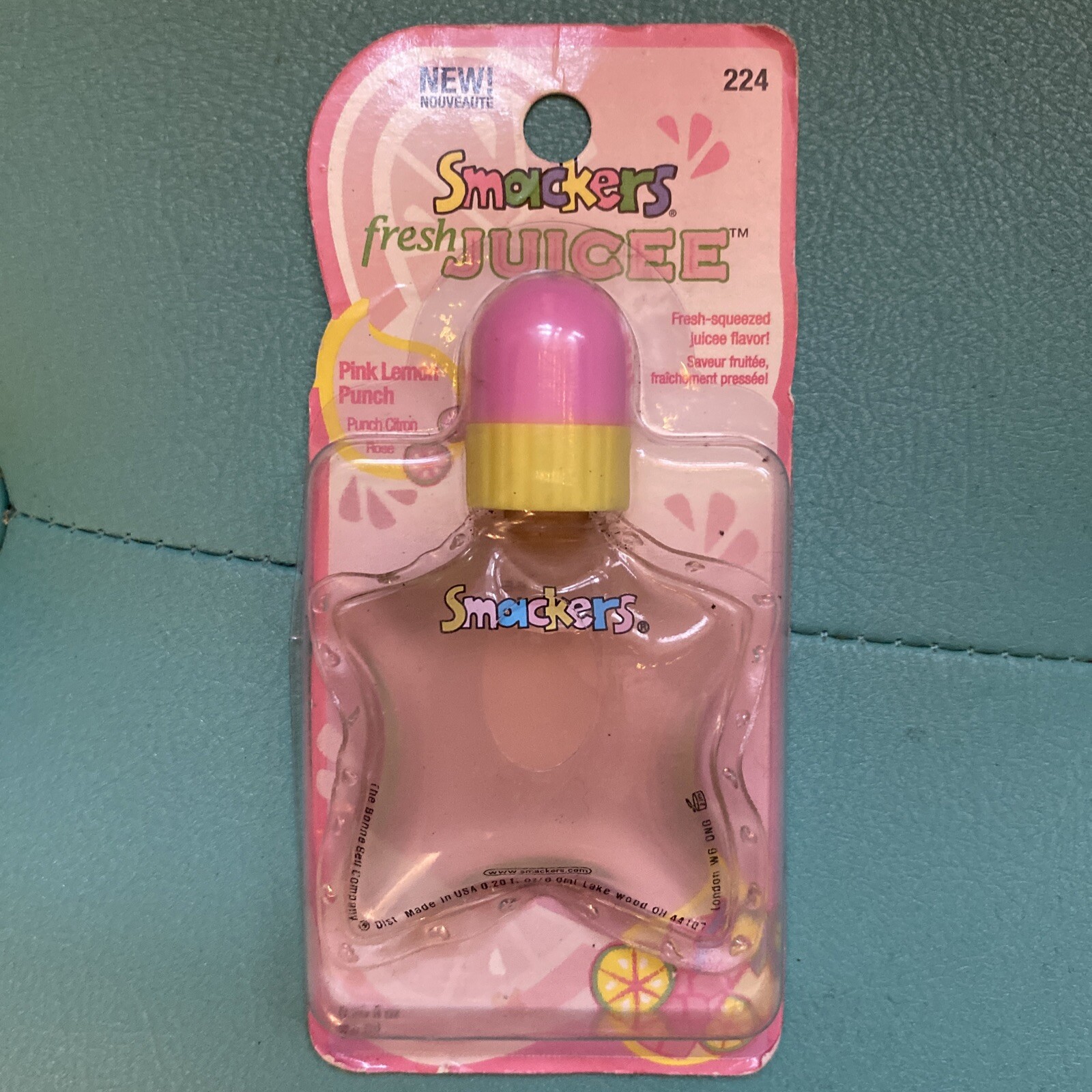 Lip Smackers Fresh Juicee PINK LEMON PUNCH Lip Gloss Bonne Bell NEW ...