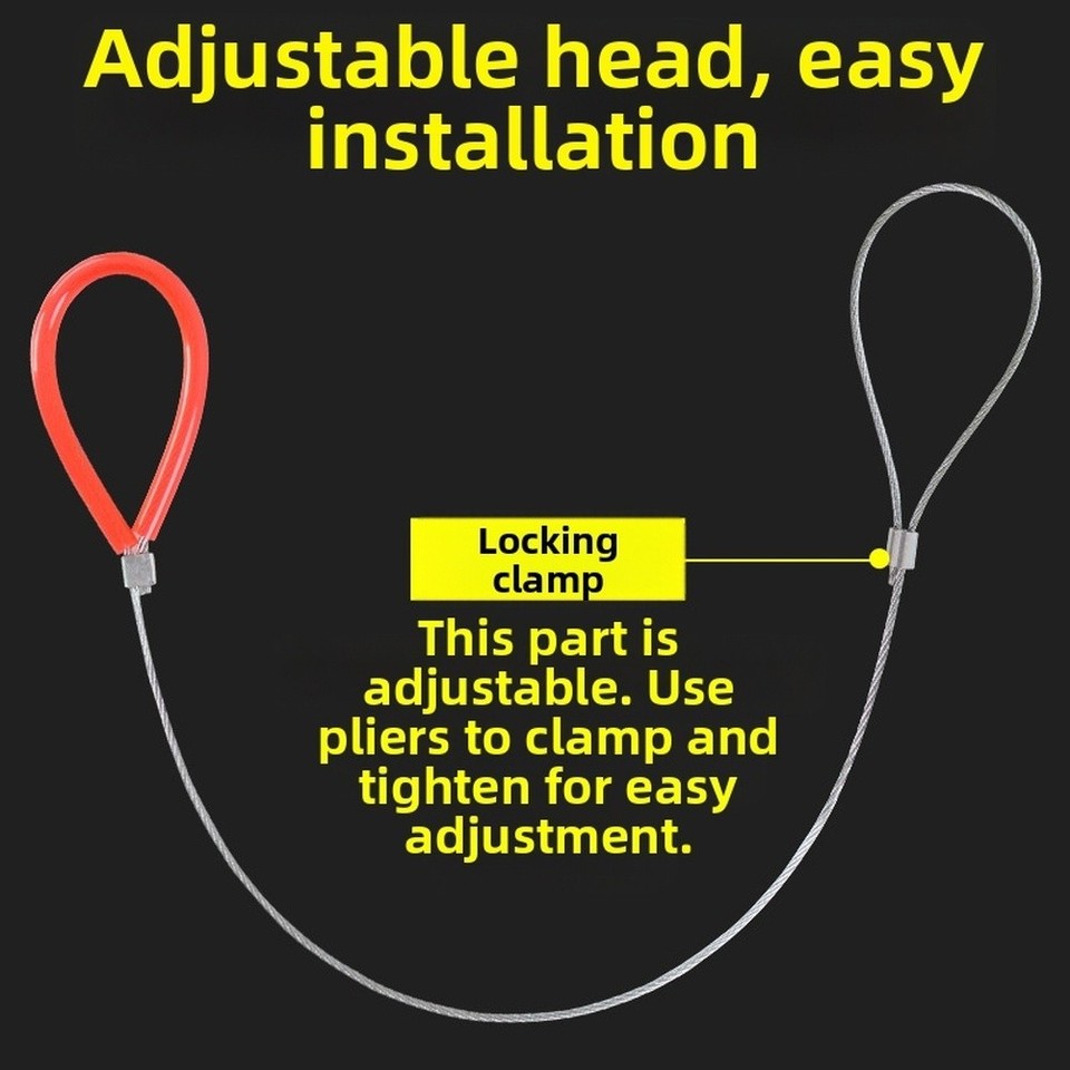 Car Maintenance Car Lift Safety Rope Anti-Abrasion Rings Heavy Load ...