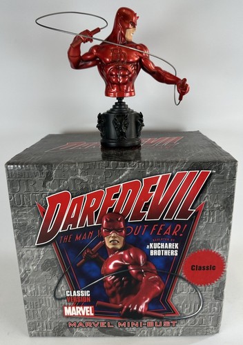 DAREDEVIL MARVEL BOWEN DESIGNS CLASSIC VERSION MINI BUST STATUE /3250 ...