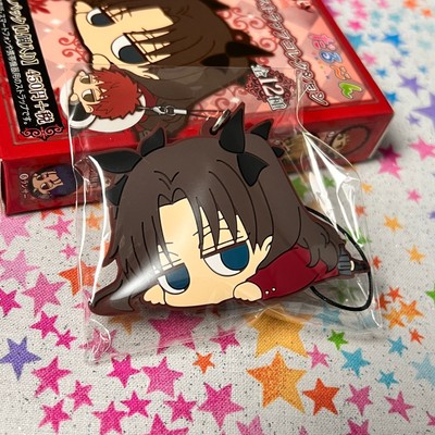 Fate/Stay Night Tohsaka Rin Darun Laying Down Rubber Keychain Strap | eBay