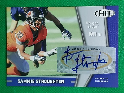 Sammie Stroughter 2009 SAGE Hit #A19 Rookie Autograph - Oregon State ...