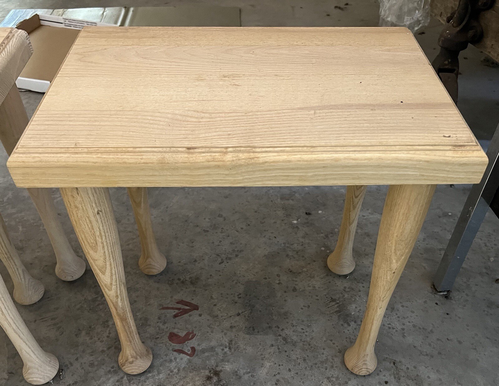 Unfinished End Table Night Stand Baseball Bat Legs | eBay