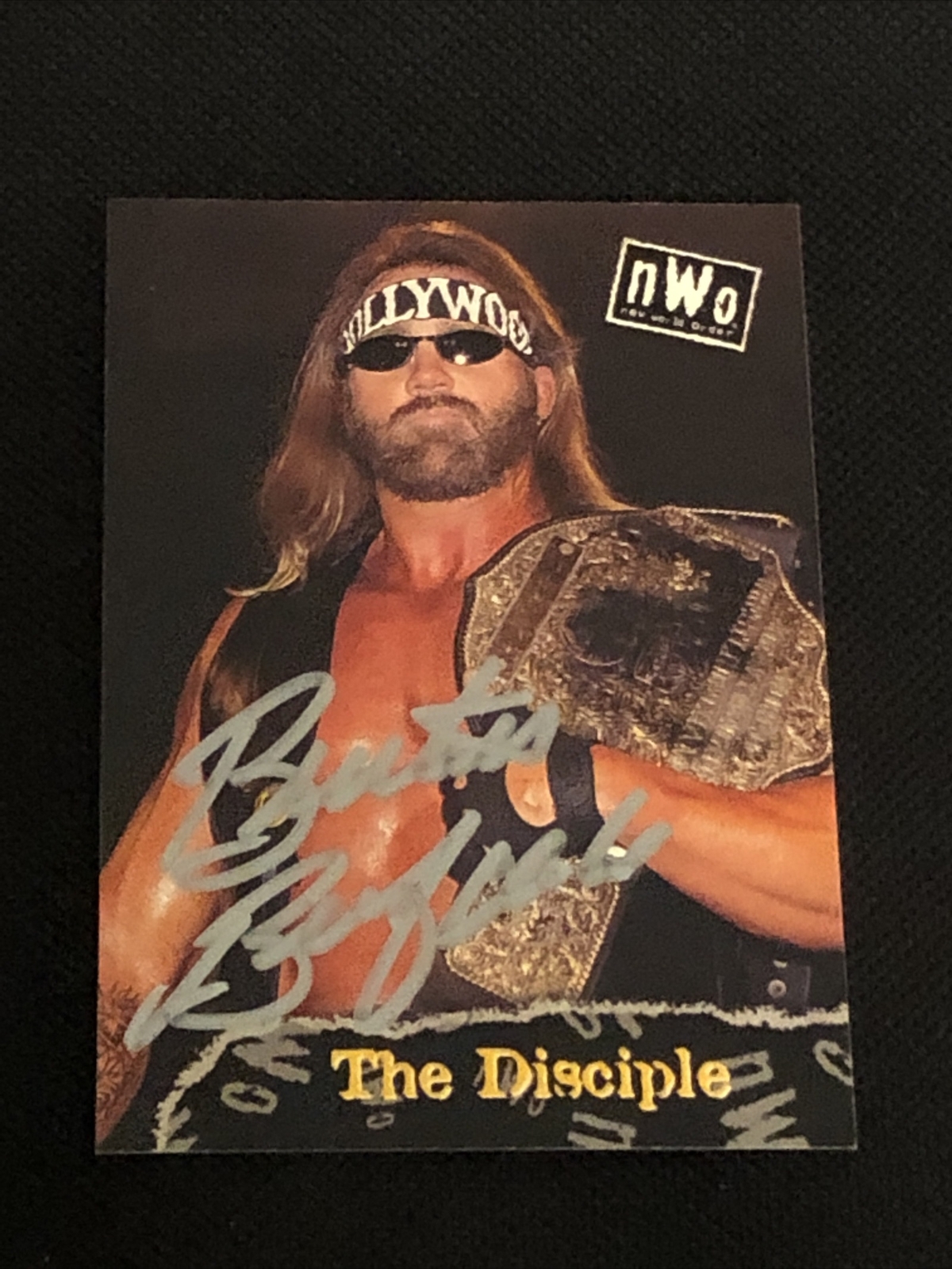 BRUTUS BEEFCAKE “THE DISCIPLE” 1998 TOPPS WCW/NWO SIGNED AUTOGRAPHED ...