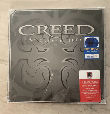 Creed Greatest Hits 2 LP Blue Marble Vinyl Walmart Limited Edition NEW ...