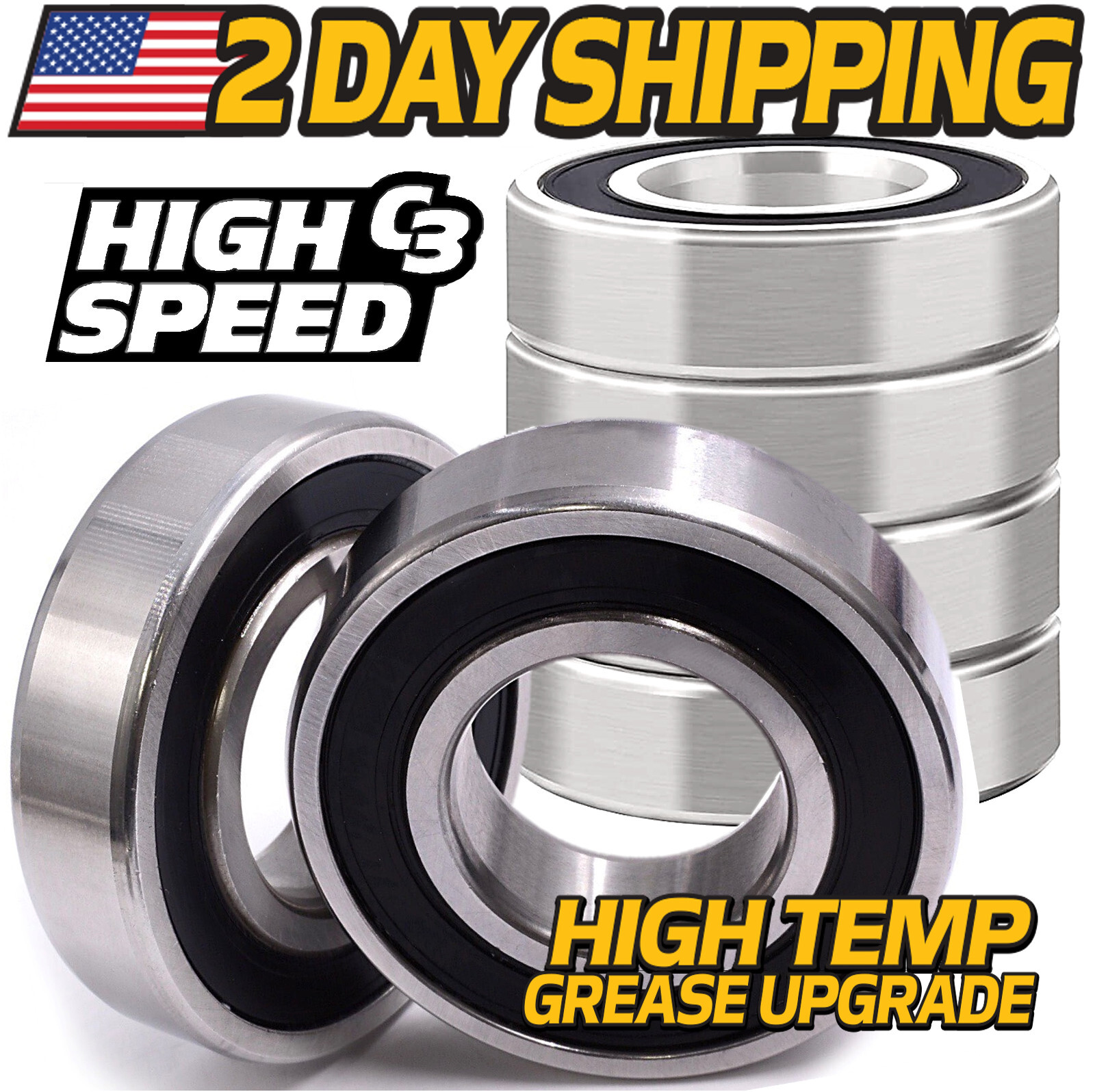 Snapper Wheel 2 Pack X-ONE Heavy Duty High Temperature Premium Bearing ...