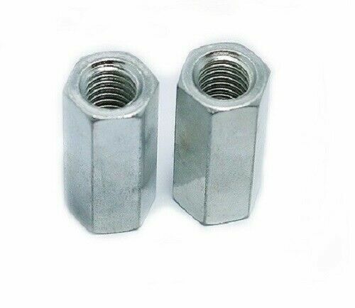 M10 M12 M16 M20 Galvanised Threaded Rod Stud Bar Hexagon Connector Long ...