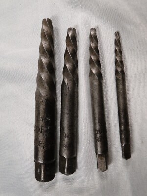 Vintage CRAFTSMAN Screw Extractors 7/64, 5/32, 1/4, & 17/64 - USA | eBay