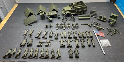 1950s Marx Army Playset Soldiers Accessories Half Track | eBay