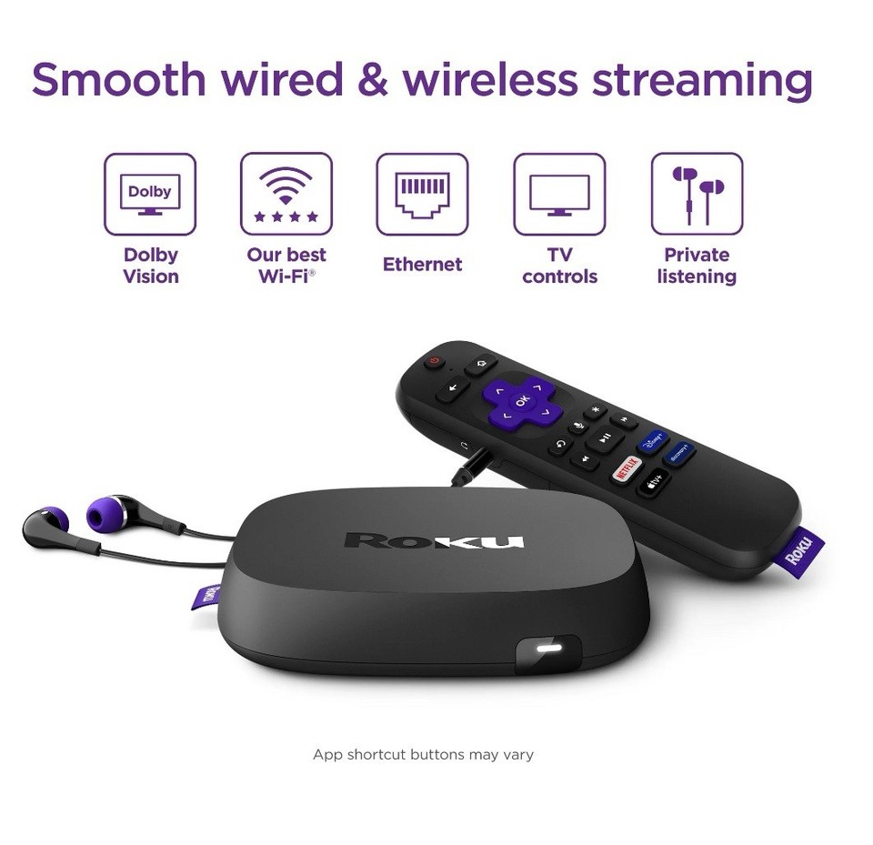 Roku Ultra LT Streaming Device 4K/HDR/Dolby Vision with Roku Voice ...