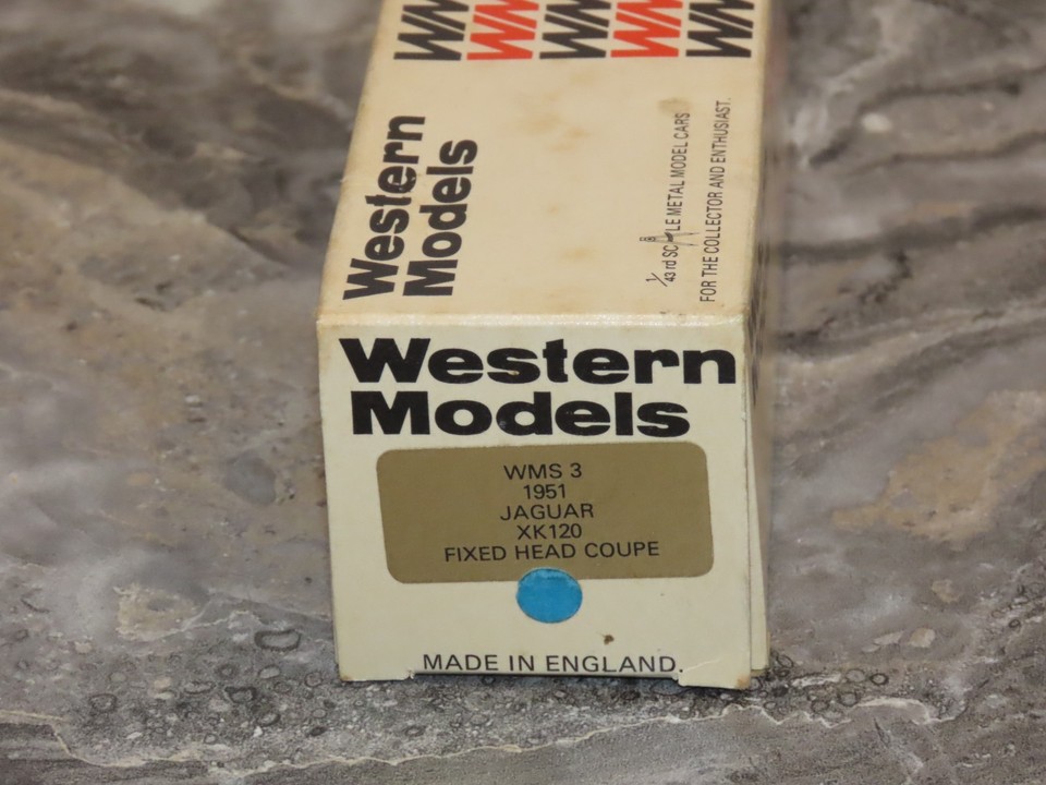 CB19: Western Models 1/43 Scale WMS3 - 1951 Jaguar XK120 Fixed Head ...